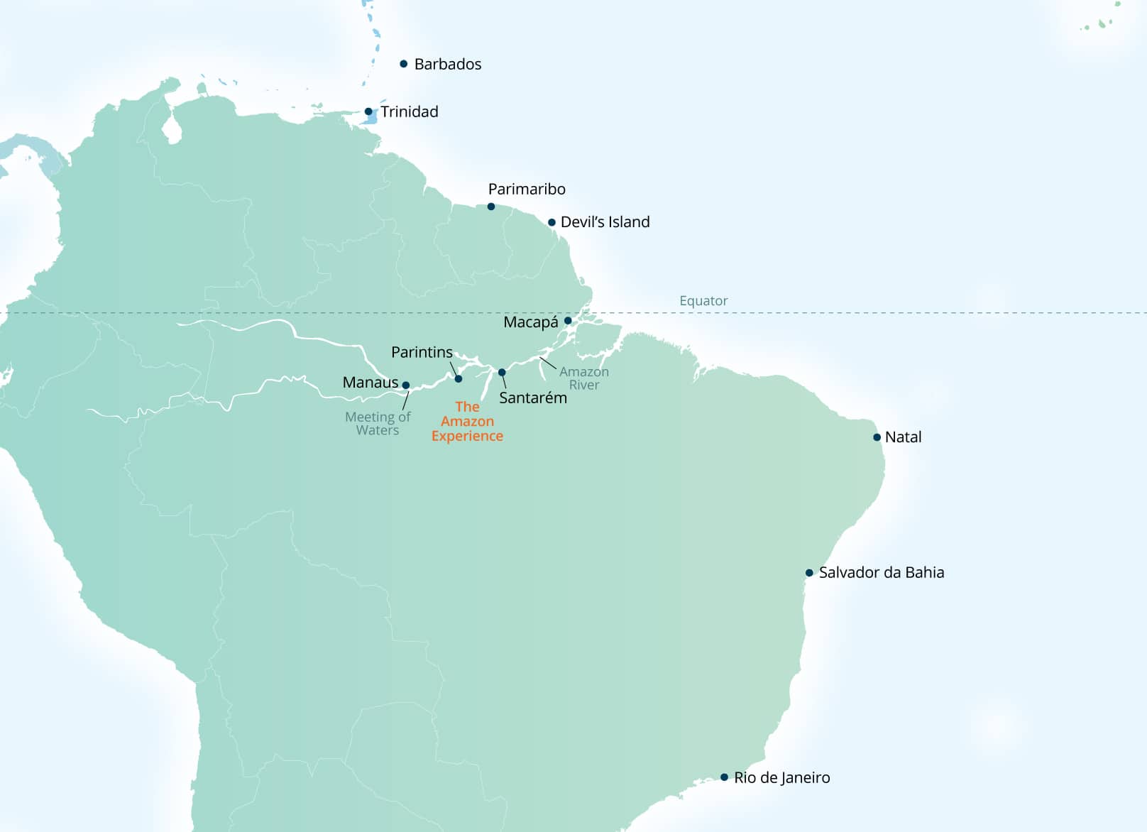 Amazon River Location On World Map